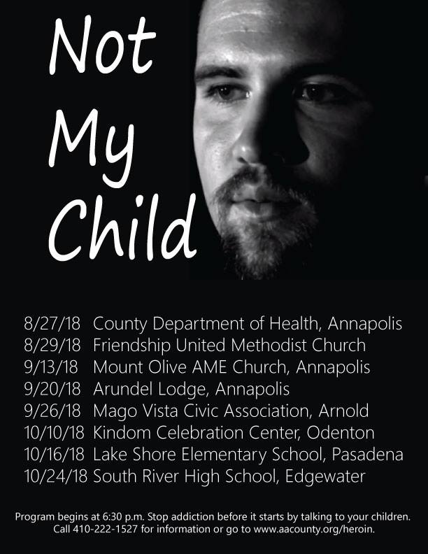 Not My Child - August to October 2018 - Info and Locations - Prevent ...