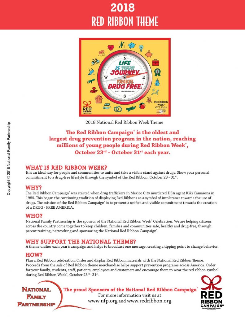 Red Ribbon Week 2018 - Fact Sheet - Prevent Substance Misuse