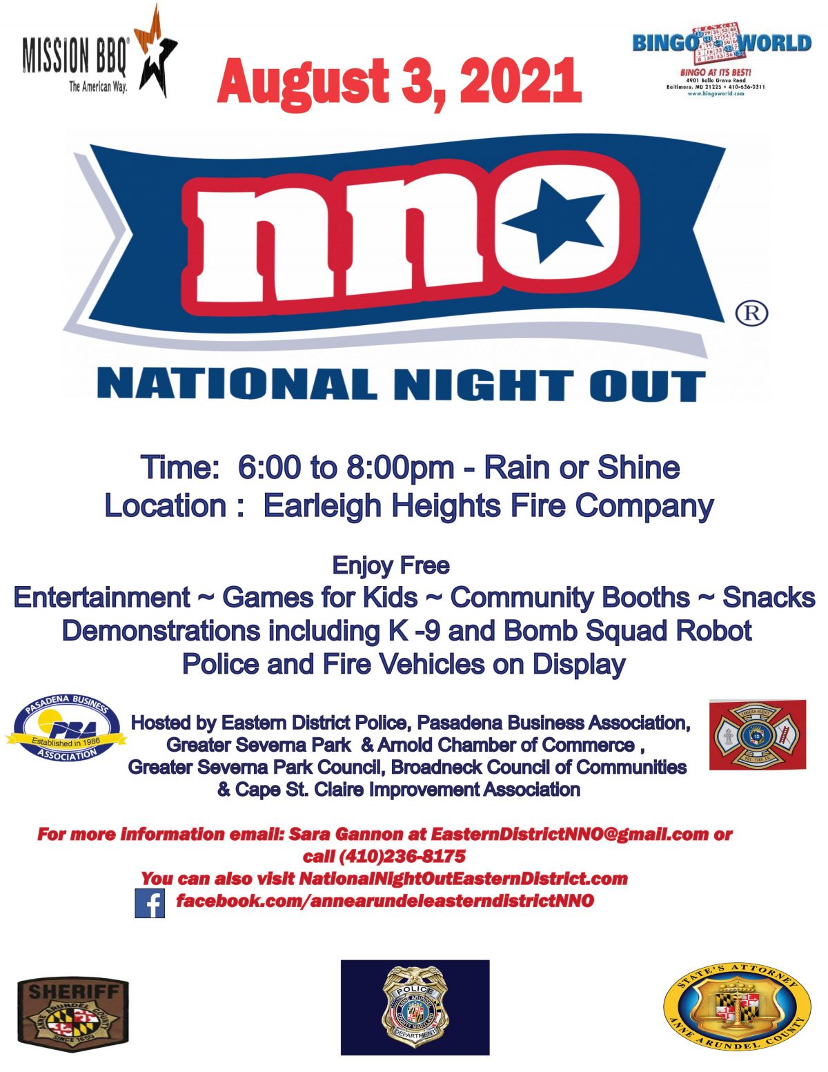 National Night Out 2021 - Prevent Substance Misuse