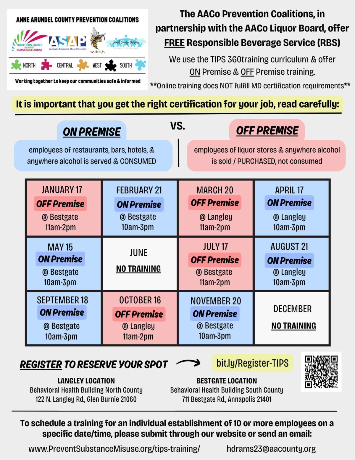 TIPS Training - Prevent Substance Misuse