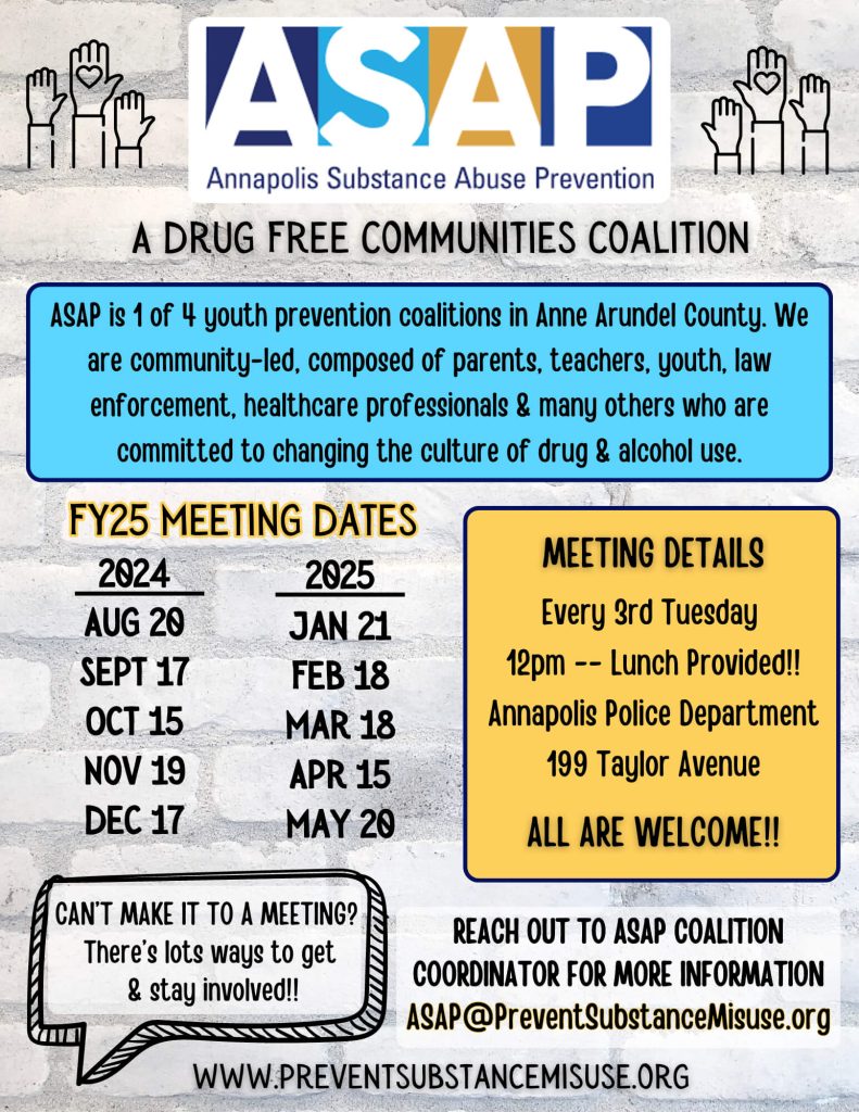 ASAP FY25 Dates - Prevent Substance Misuse